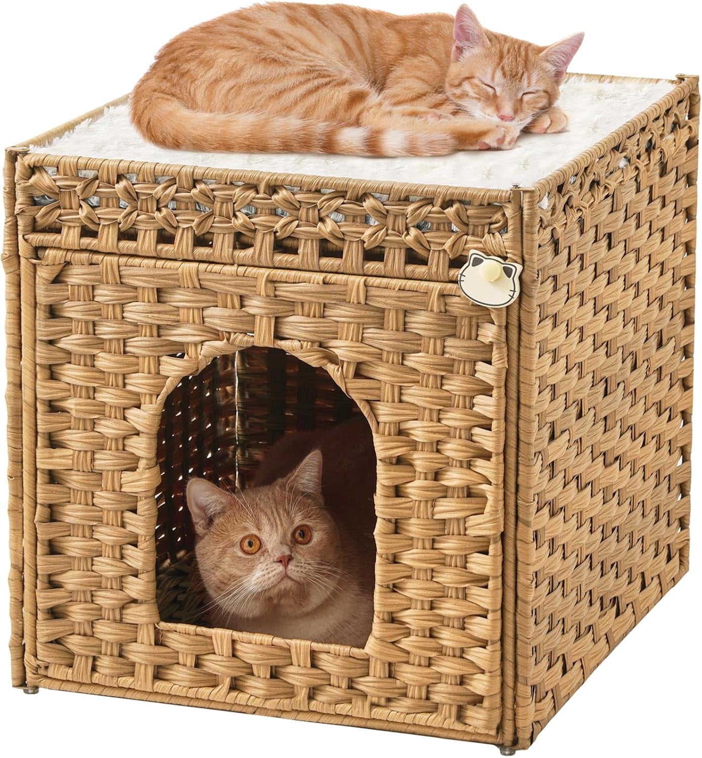 Cat Beds for Indoor Cats Cat Bed Cave, Cat Cave Double Cat Bed ...