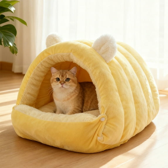 Cat Beds for Indoor Cats, Cat Cave Bed Cat Tent, Large Cozy Monster Cat ...