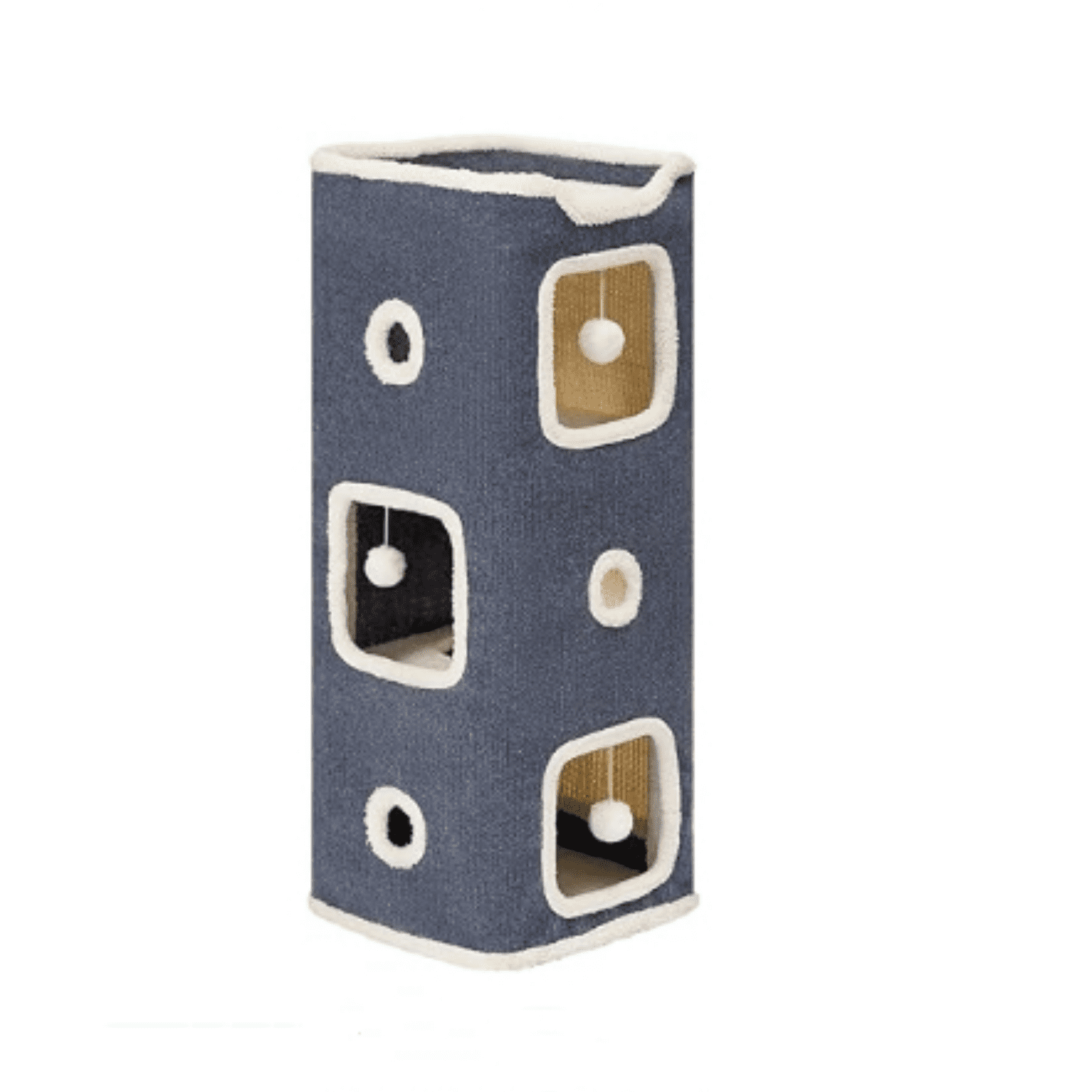 Cat Beds for Indoor Cats, Cat House 3-Story, Cat Condo with Stable ...