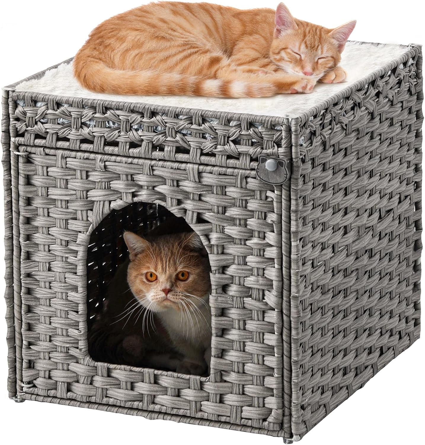 Cat Beds for Indoor Cats Extra Large Double Cat Cave Pet Cube ...