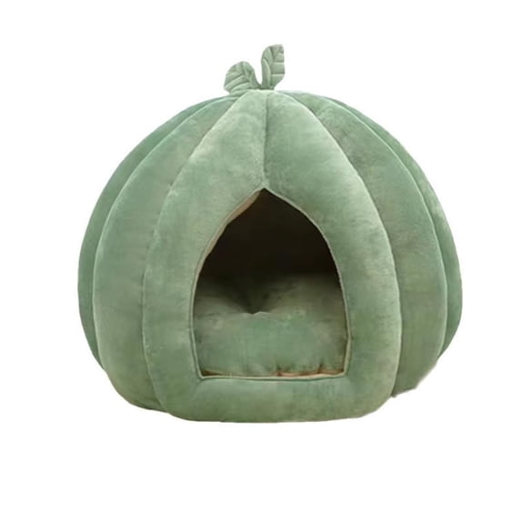 Cat Beds for Indoor Cats, Pumpkin Cat House,Cute Pumpkin Shape Cat Cave ...