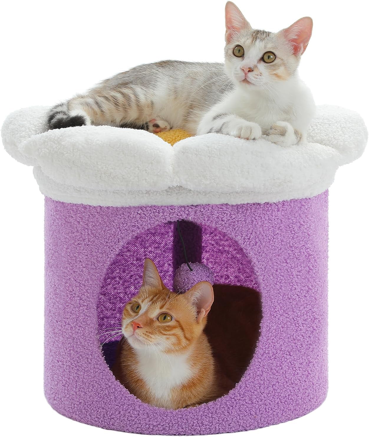 Cat Beds for Indoor Cats, Small Cute Cat Tree House with Removable ...