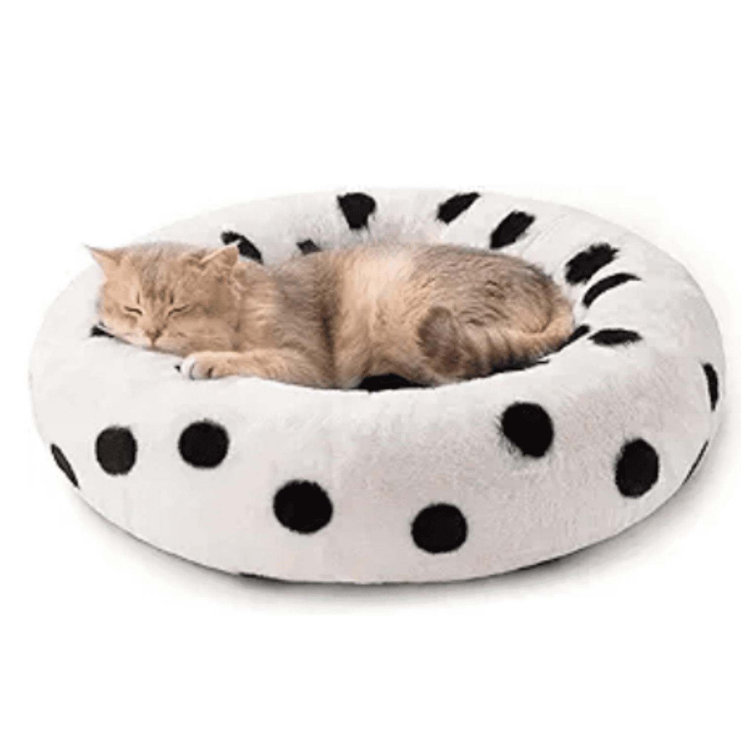 Cat Beds for Indoor Cats, Wahable Small Dogs Bed Donut Cat Bed, Round ...