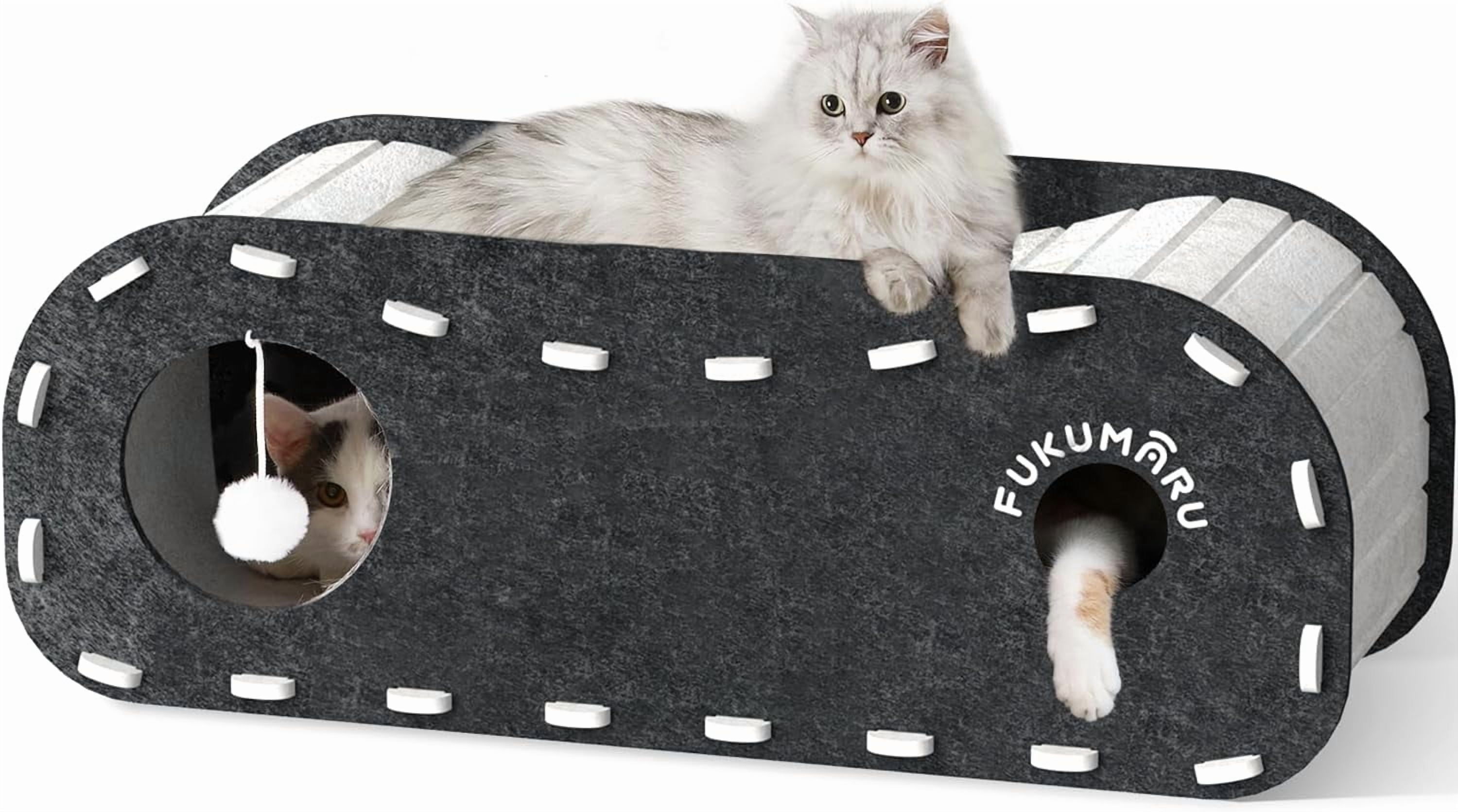 Cat Beds for Indoor Pets, 31.5 Inches Extra-Large Cat Cave for Multi ...