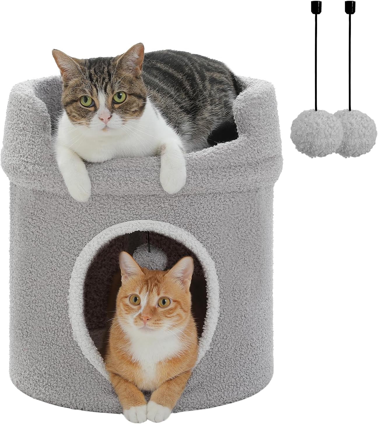Cat Beds, Small Cat Tree House with Removable Bed, Cats Hideaway ...
