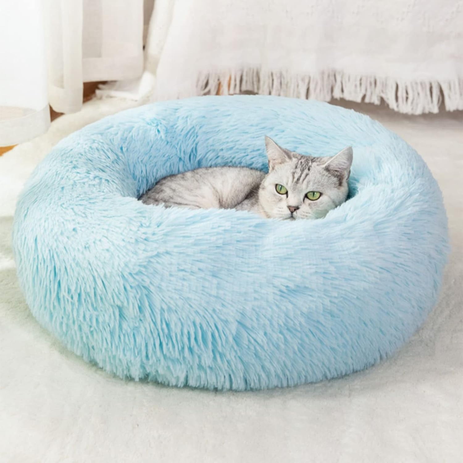 Cat Beds for Indoor Cats, 20 Inch Dog Bed for Small Melium Large Dogs ...