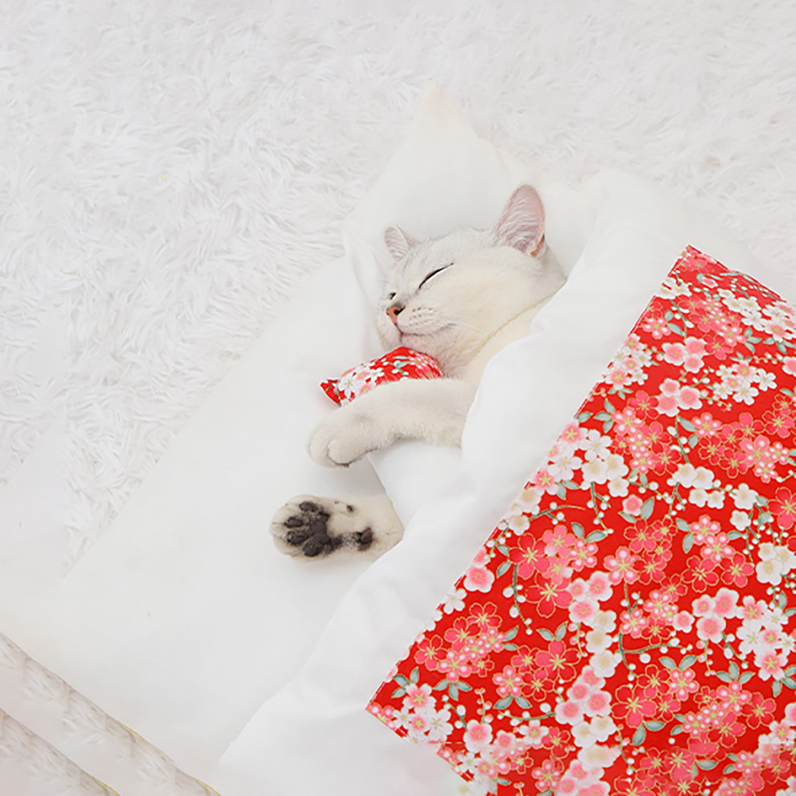 Cat Beds for Indoor Cats Pet Litter Closed Removable and Washable Quilt ...