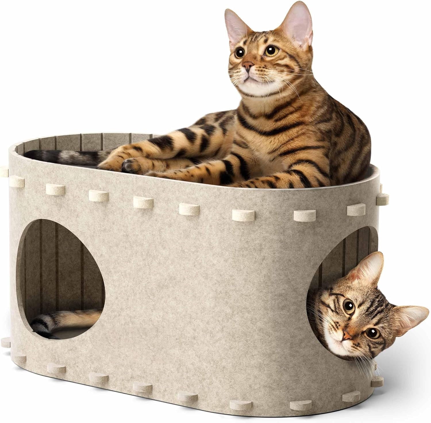 Cat Beds for Indoor Pet Cats House Cave Scratching Post and Tunnel ...
