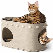 Kitty City Large Cat Bed, Stackable Cat Cube, Indoor Cat Condo and ...