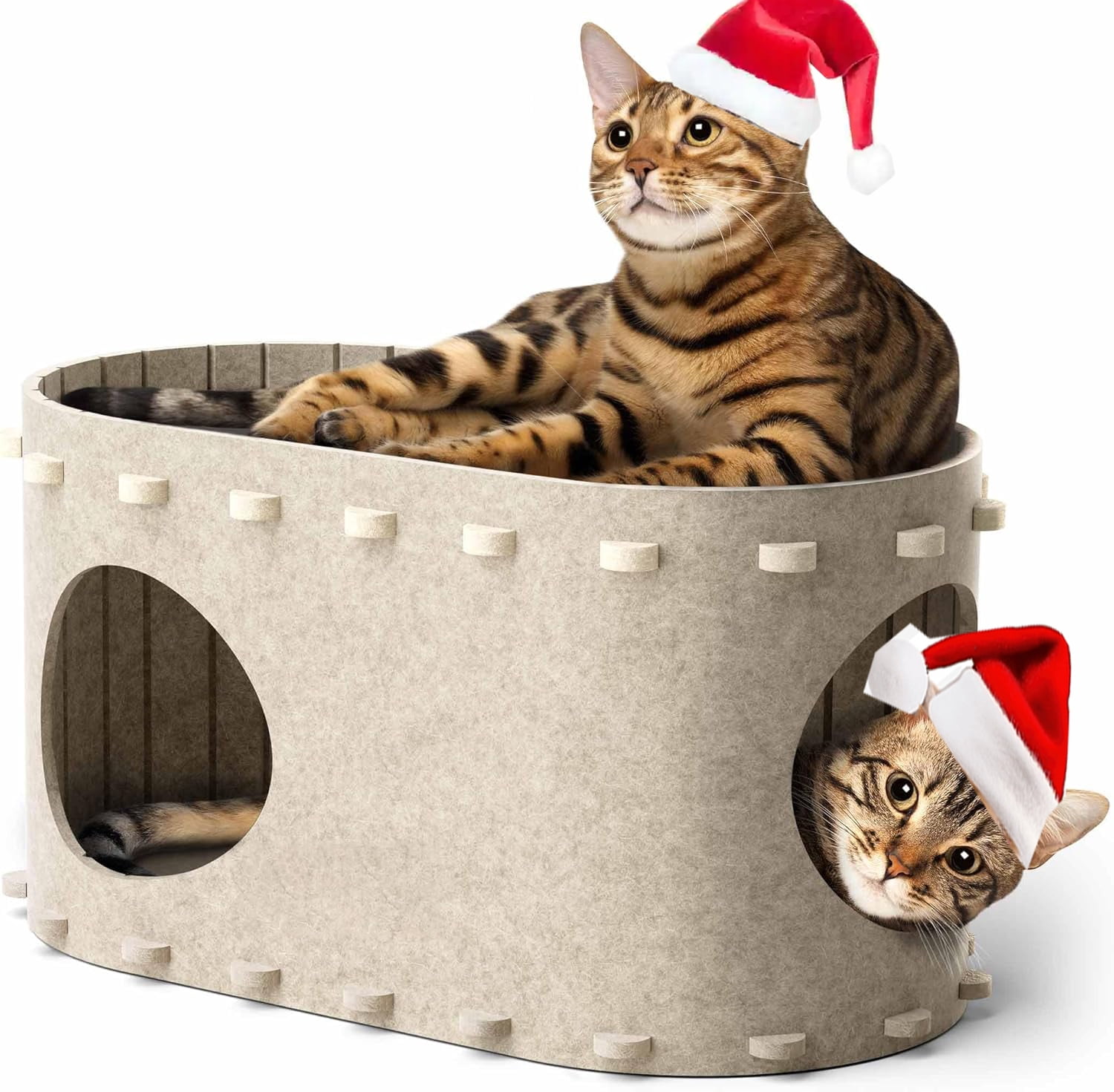 Cat Beds for Indoor Pet Cats House Cave Scratching Post and Tunnel ...