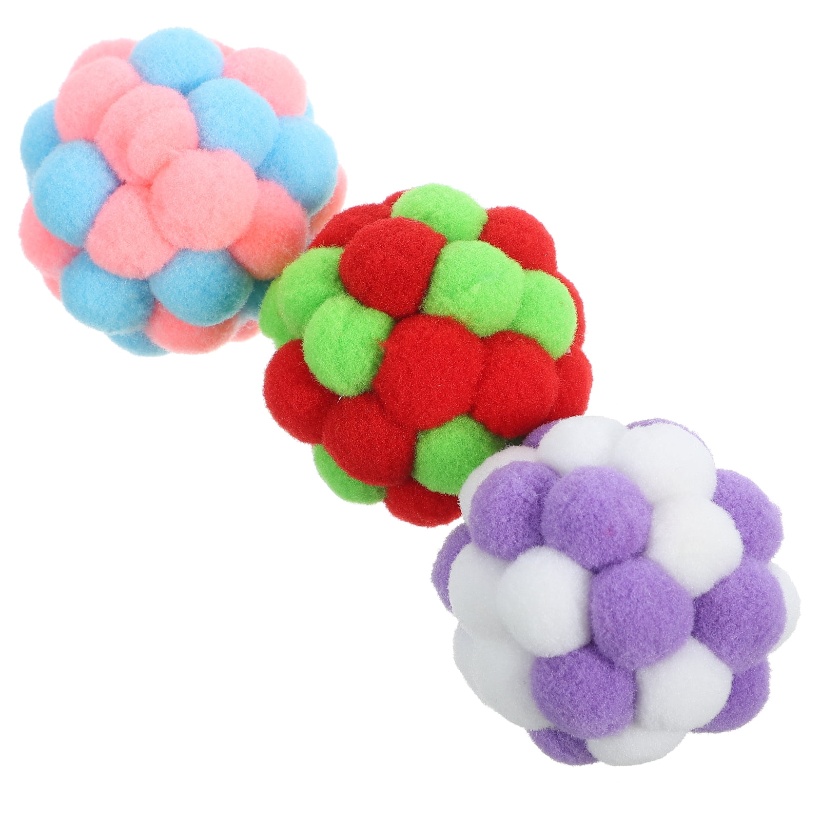 Cat Bell Ball Plush Figure Toys Lightweight Balls For Cats Floor Indoor ...