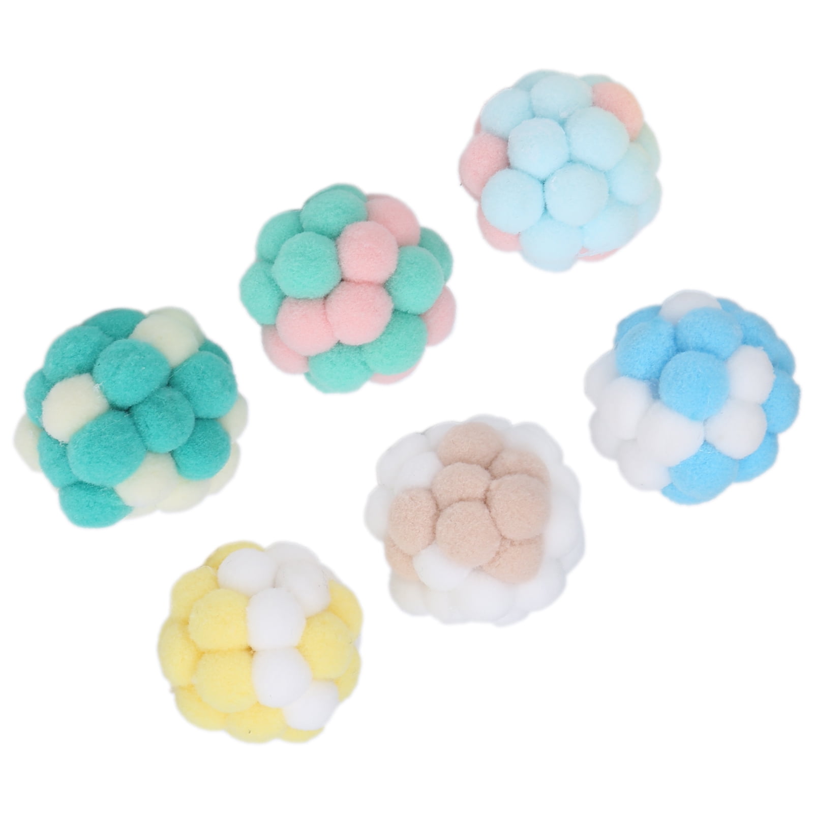 Cat Bell Ball, Safe To Use Built In Bells Plush Ball Toys For Cats ...