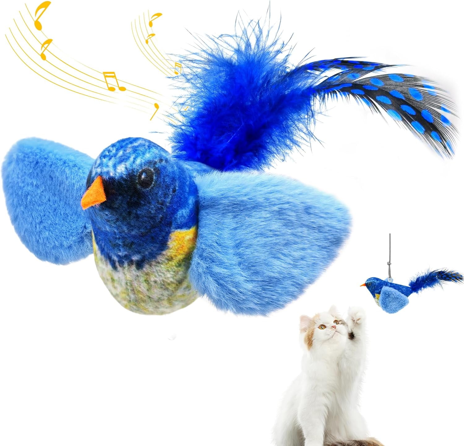 Bird Cat Toy Electric Bird Teasing Cat Toy, Interactive Bird Toy For ...