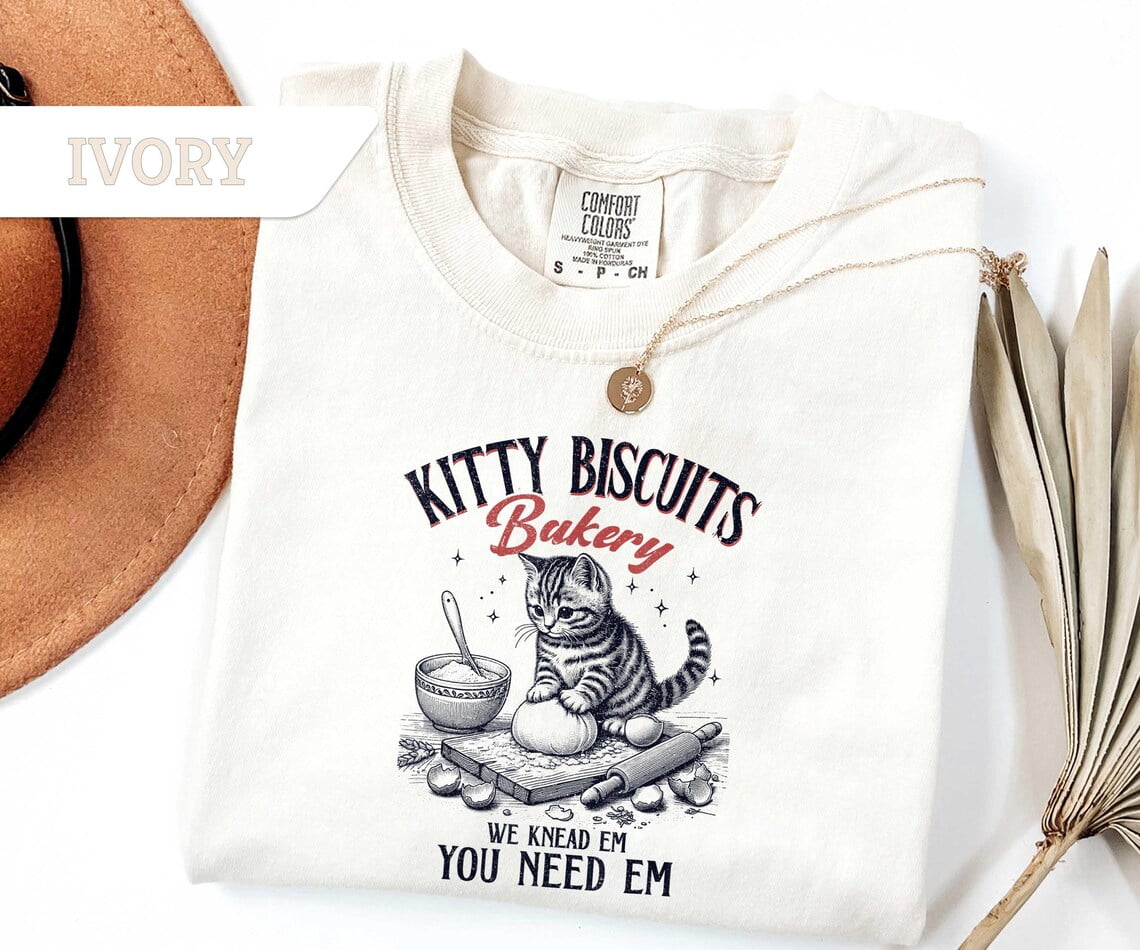 Cat Biscuit Maker Kneading Kitty T-Shirt - Walmart.com