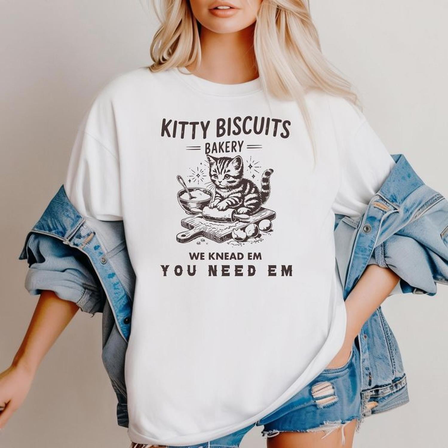 Cat Biscuit Maker Shirt, Funny Cat Kneading Shirt, Kitty Lover Gift Tee ...