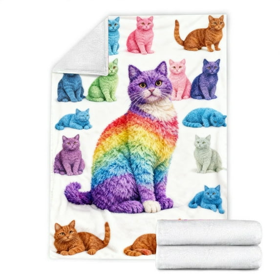 Cat Blanket, Cats Gifts for Girls Women, Cat Gift for Cats Lovers ...
