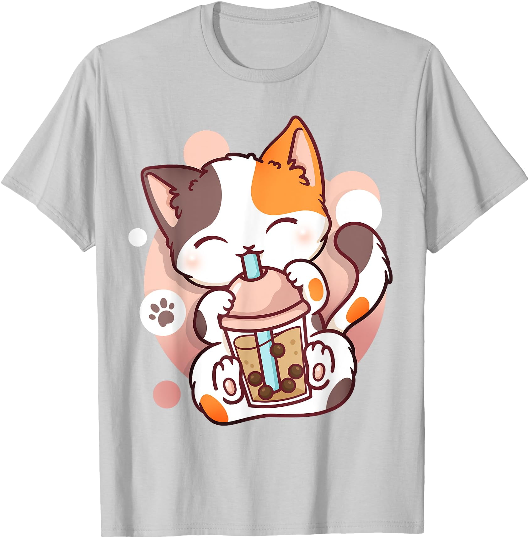 Cat Boba Tea Bubble Tea Anime Kawaii Neko Unisex T-Shirt for Men Women ...