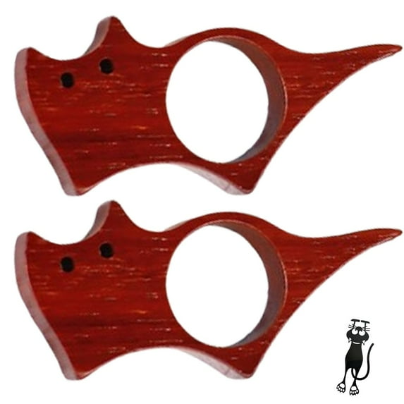 Cat Book Page Holder,Smooth Finish Walnut Wood Books Holders with Cat ...