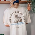 Cat Bookish Shirt Book Club T-Shirt For Cat Lovers, Reading T-Shirt ...