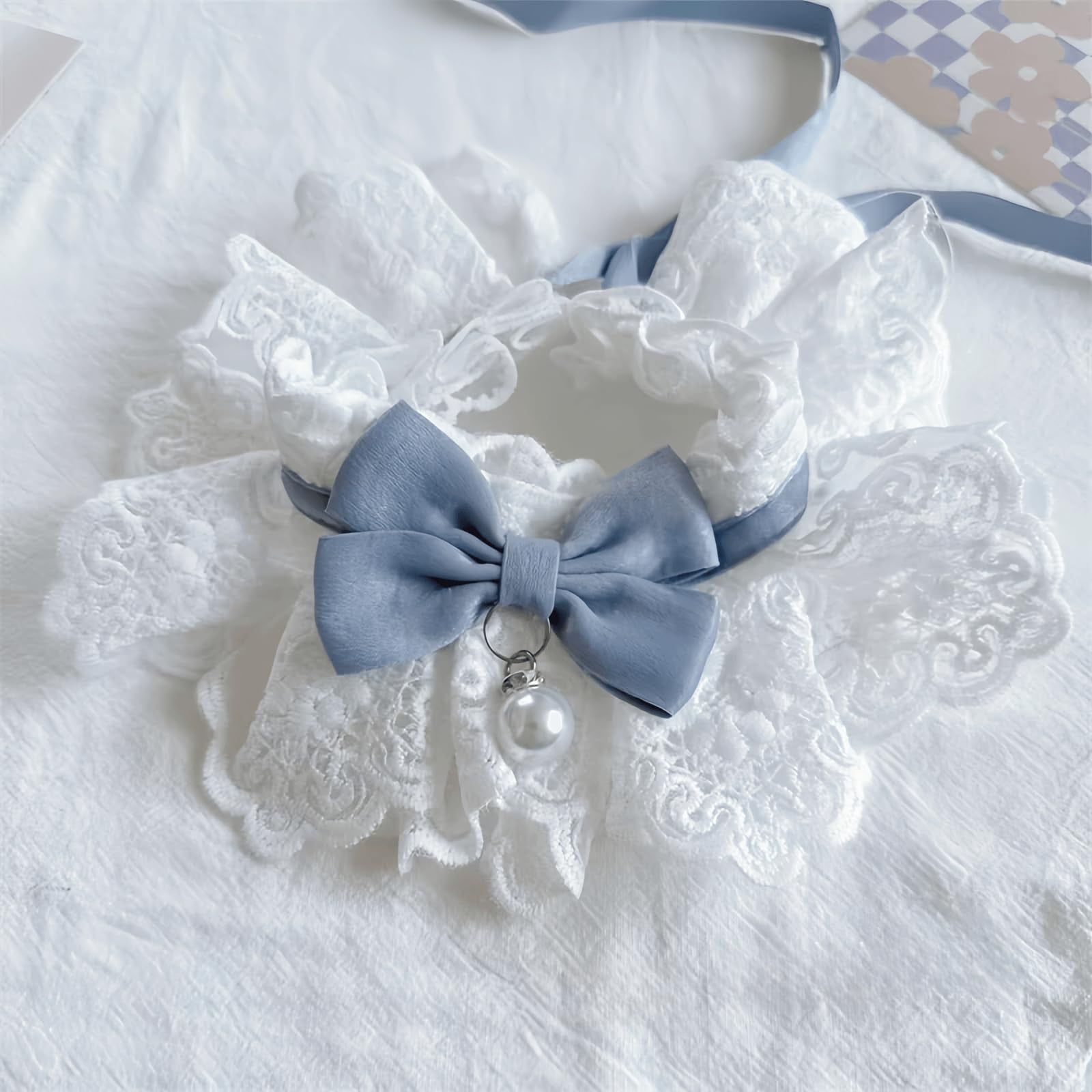 Cat Bow Collar, Breakaway Kitten Collar with Cute Bow Tie Girl Cat ...