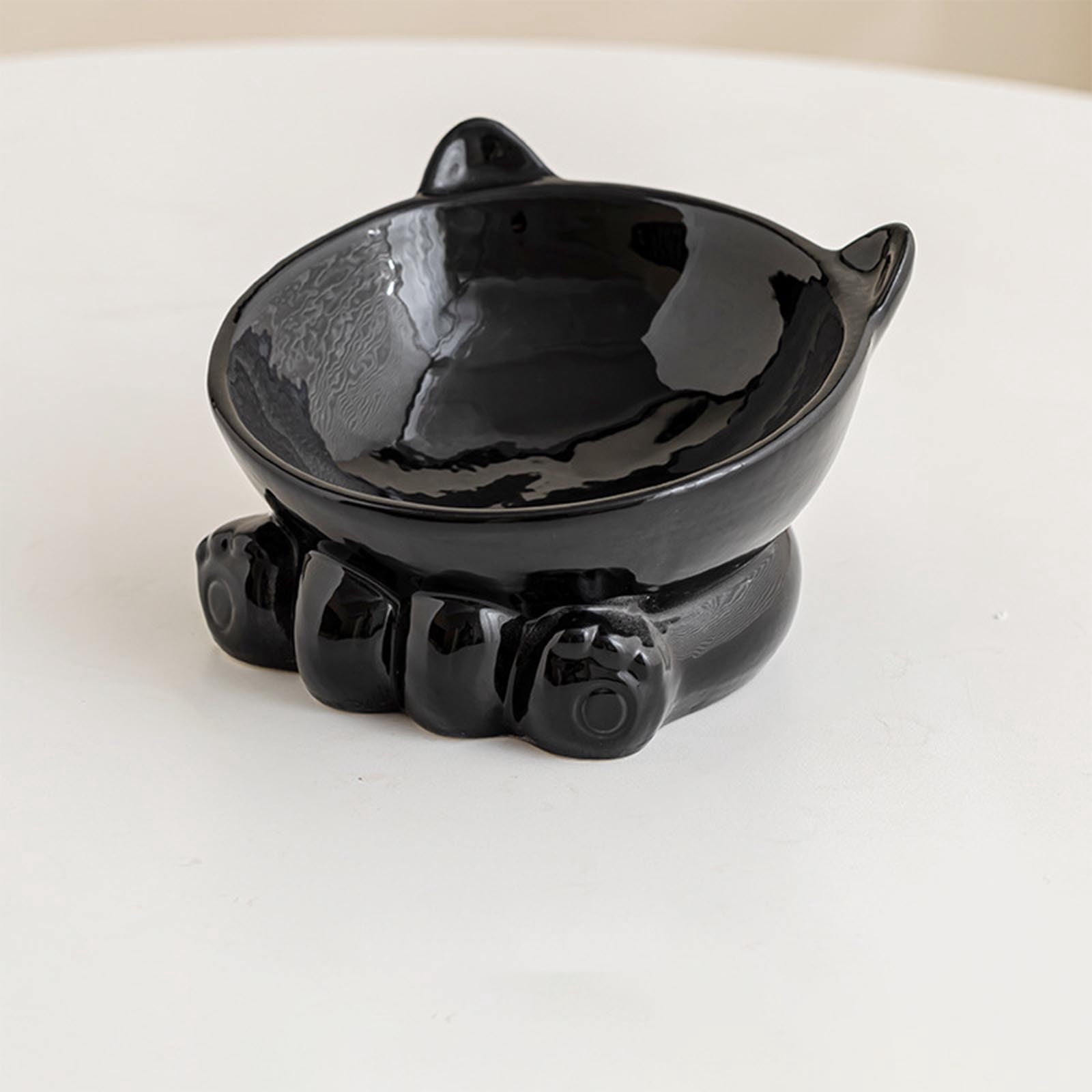Cat Bowl Elevated Tilted Pet Food Dish Anti Spill Anti Tip Design ...