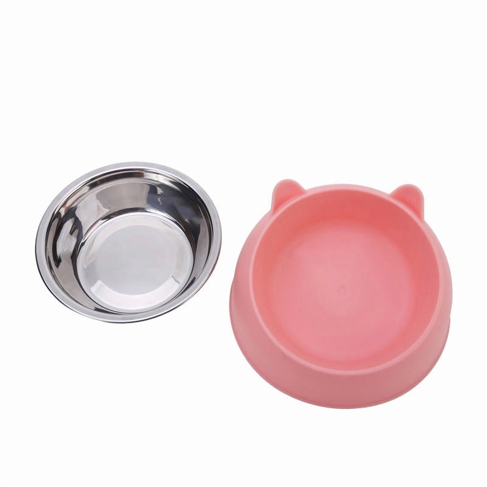 Cat Bowl Lovely Creative Inclined Kitten Puppy Food Feeding Bowls ...