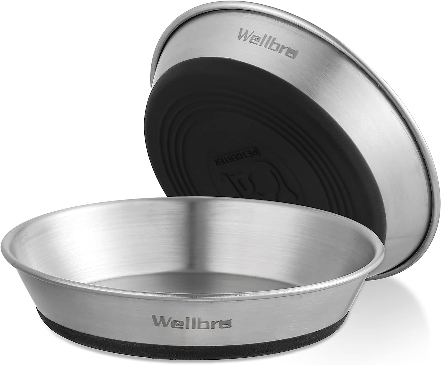 Cat Bowls, 2 Pcs Stainless Steel Cat Bowls for Food and Water, Whisker ...