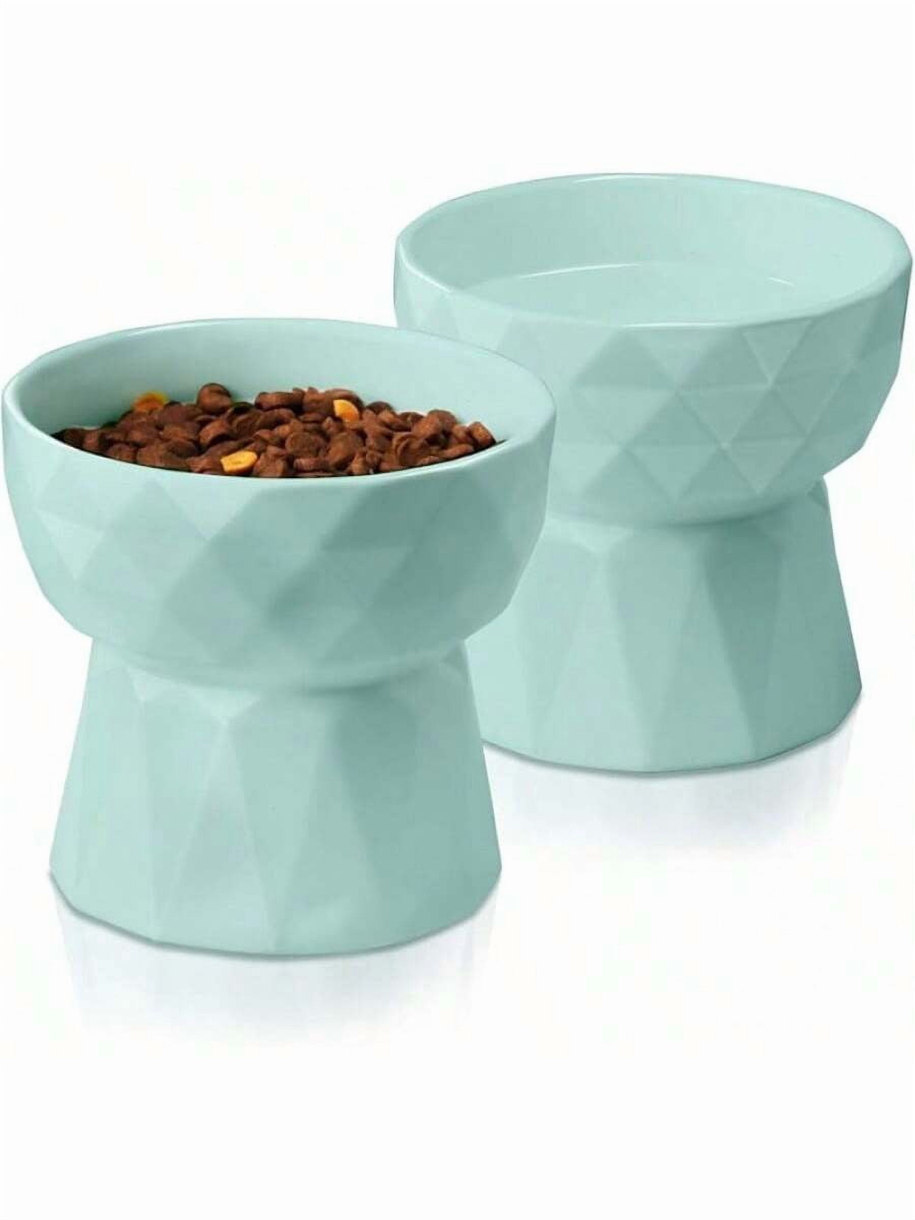 Cat Bowls,Ceramic Cat Bowls Anti Vomiting,Raised Food And Water Bowl ...