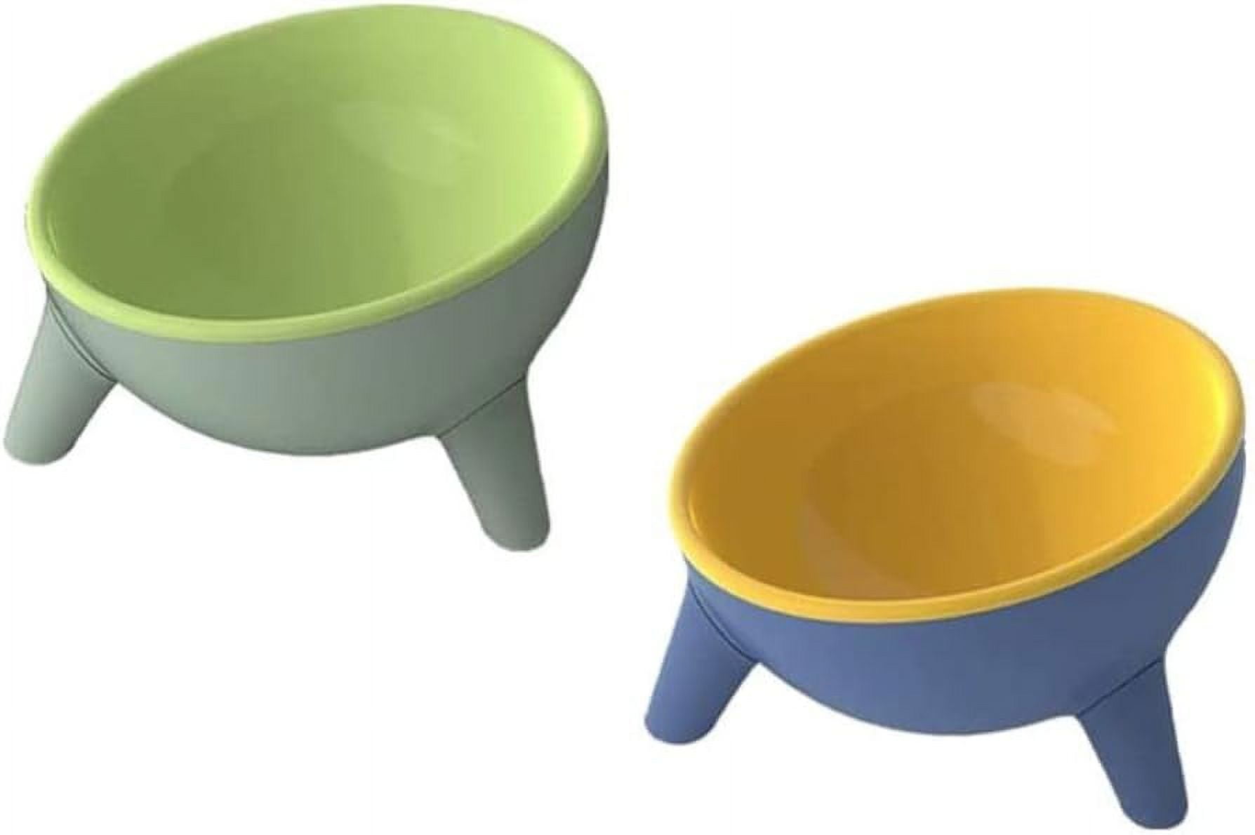 Cat Bowls Tilted Raised,Cat Feeding Bowls Elevated Cat Food Water Bowl ...