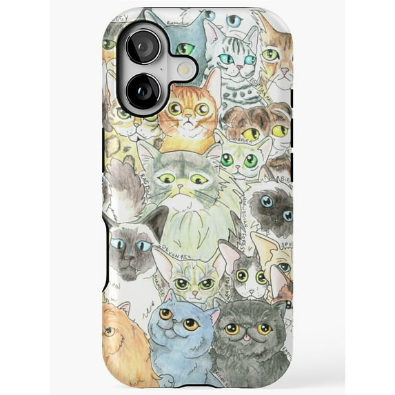Cat Breeds Cute Pet Pattern Artwork Protective and Compatible iPhone 11 ...