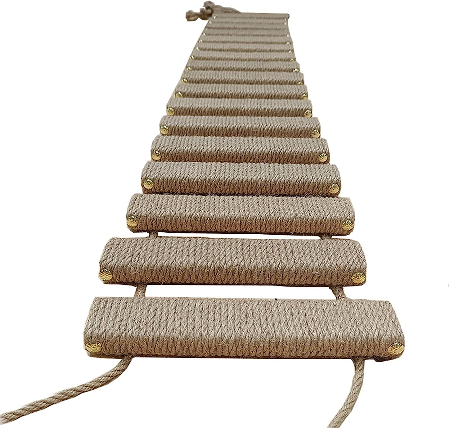 Cat Bridge & Climbing Frame - Sisal Rope Ladder & Scratcher Post for ...