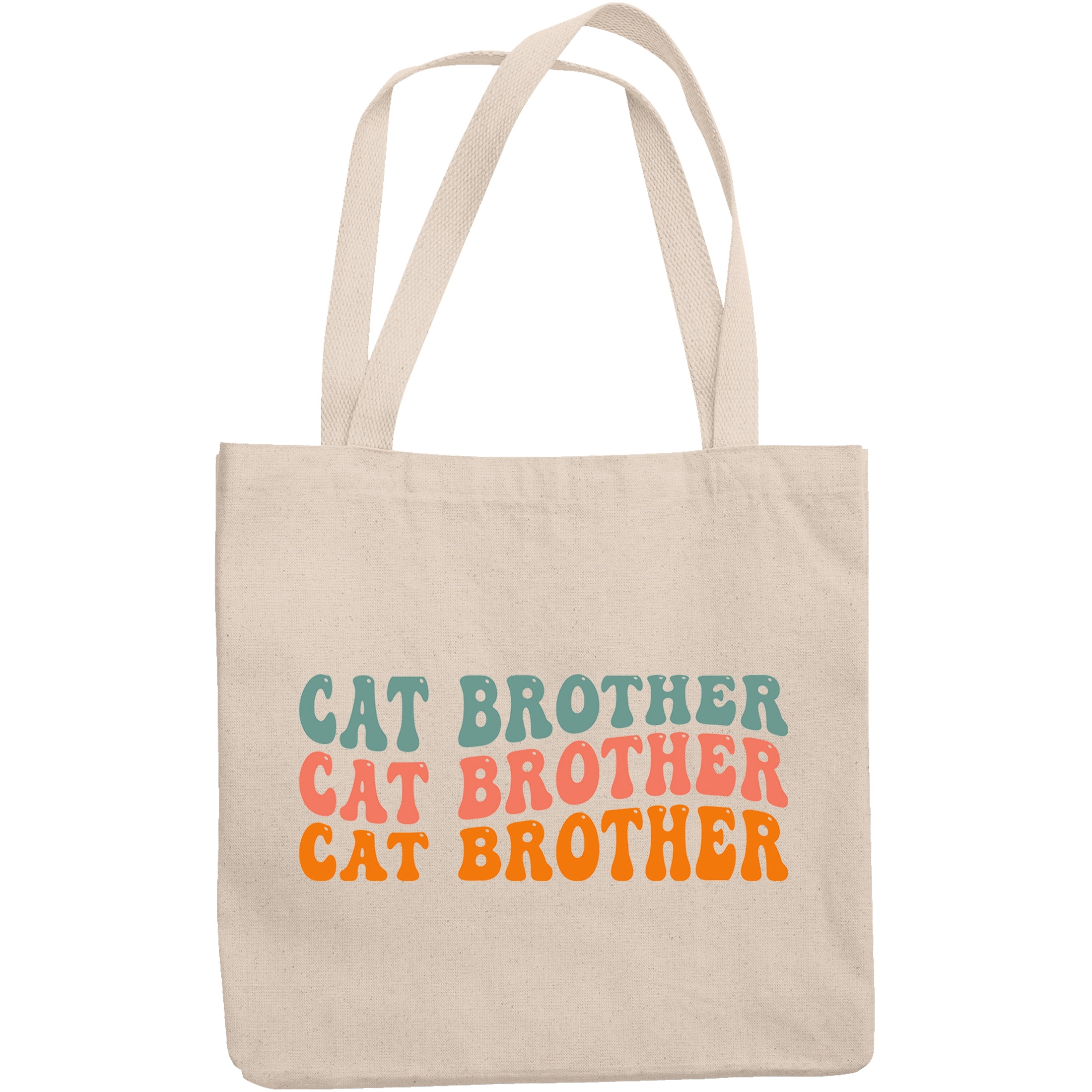 Cat Brother, Title for Brothers of Cats, Groovy Retro Wavy Text Merch ...