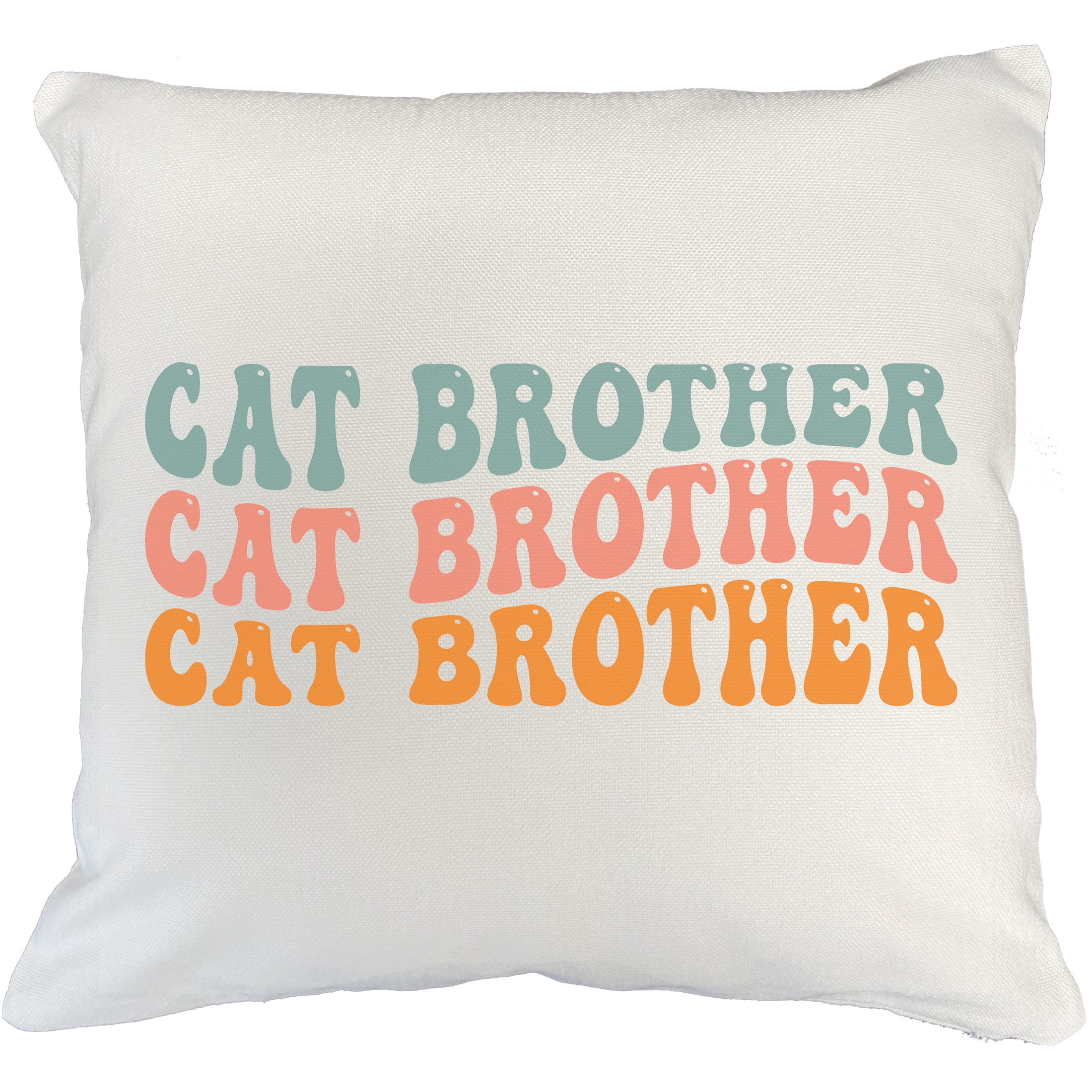 Cat Brother, Title for Brothers of Cats, Groovy Retro Wavy Text Merch ...