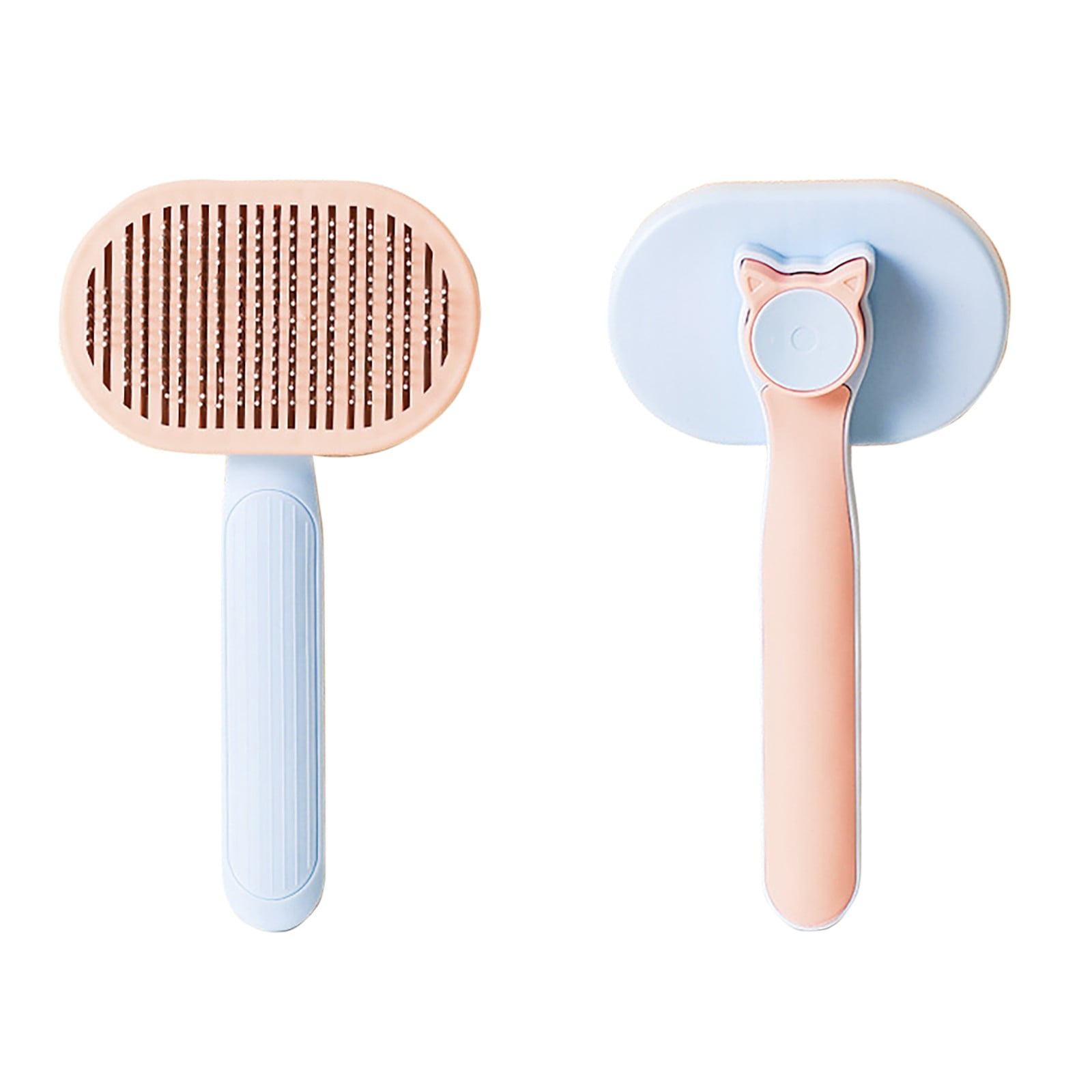 Cat Brush with Release Button for Indoor Cats, Cat Grooming Brush for ...