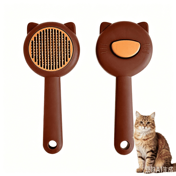 Cat Brush for Short or Long Haired Cats Dogs Rabbits, Cute Dog Brush ...