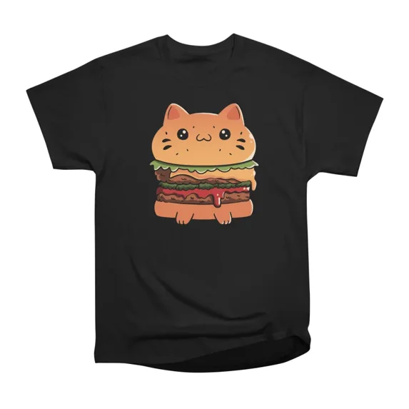 Cat Burger Dark by Tobe Fonseca T-Shirt Tee Gift For Him Merch For Her ...