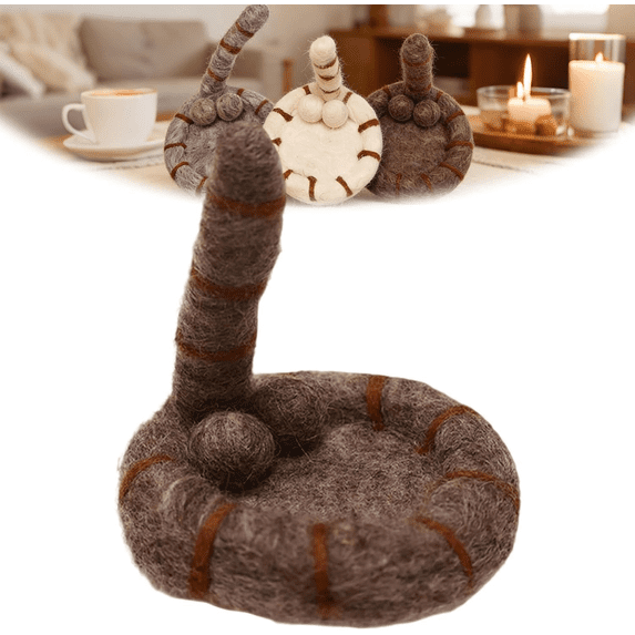 Cat Butt Felt Coasters Set - Handmade Funny Absorbent Drink Pads, Non ...