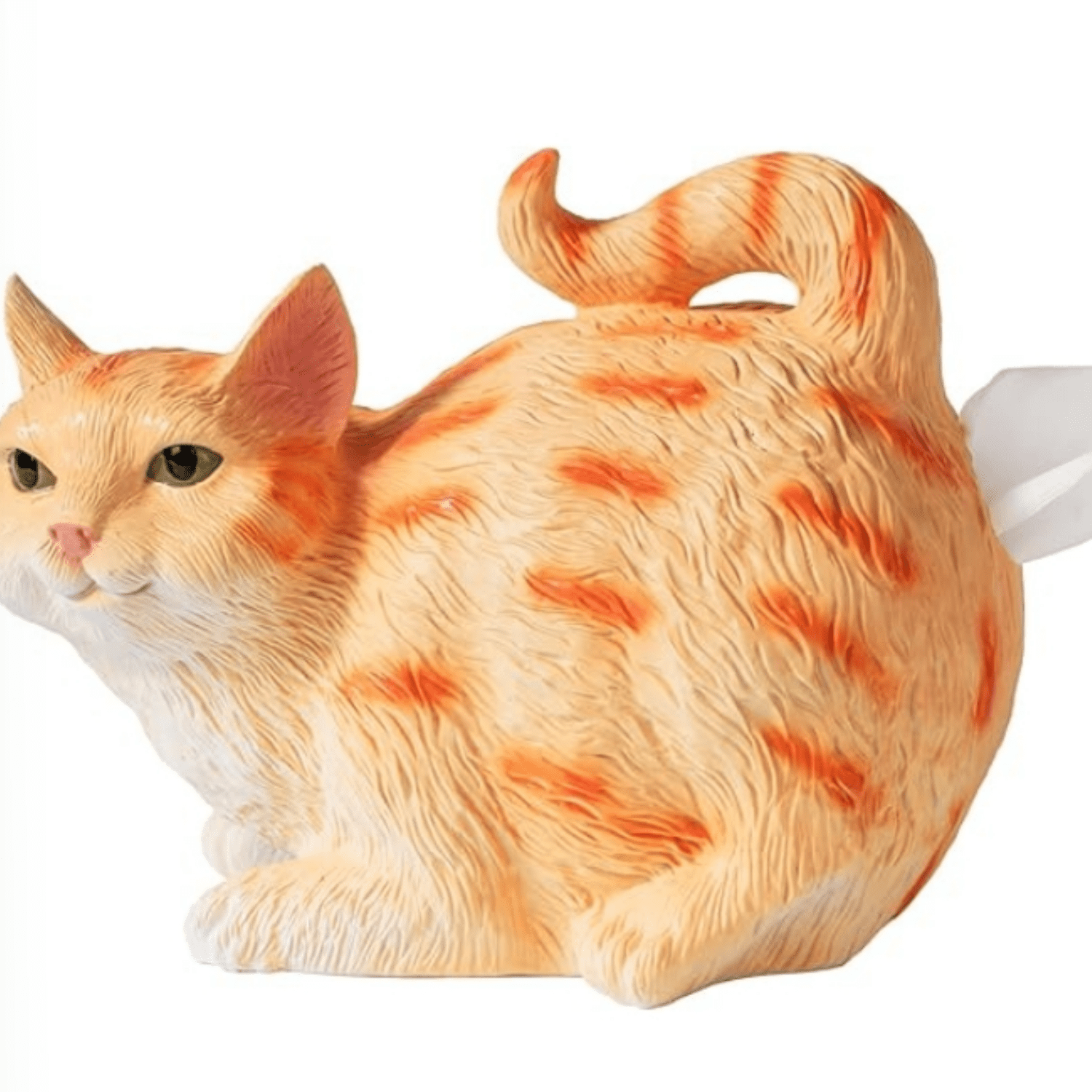 Cat Butt Tissue Holder - Orange Tabby Cat Square Tissue Box Cover- Cute ...
