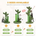 Cat Cactus Scratcher Featuring With 3 Poles And Interactive Dangling ...