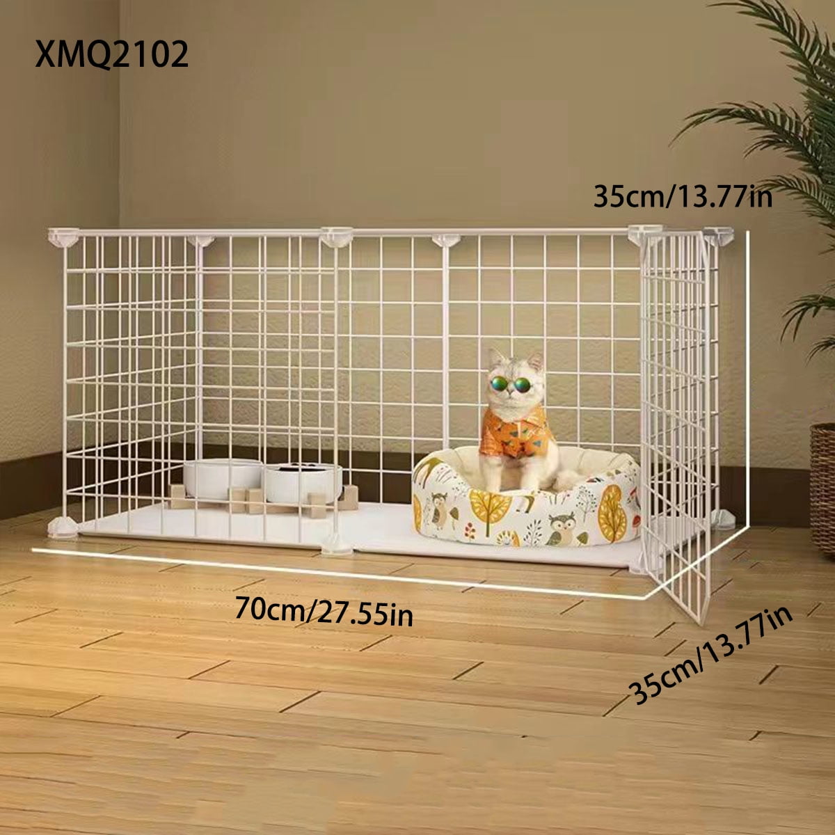 Cat Cage, Home Villa, Large Free Space with Toilet, Cat House, Cattery ...