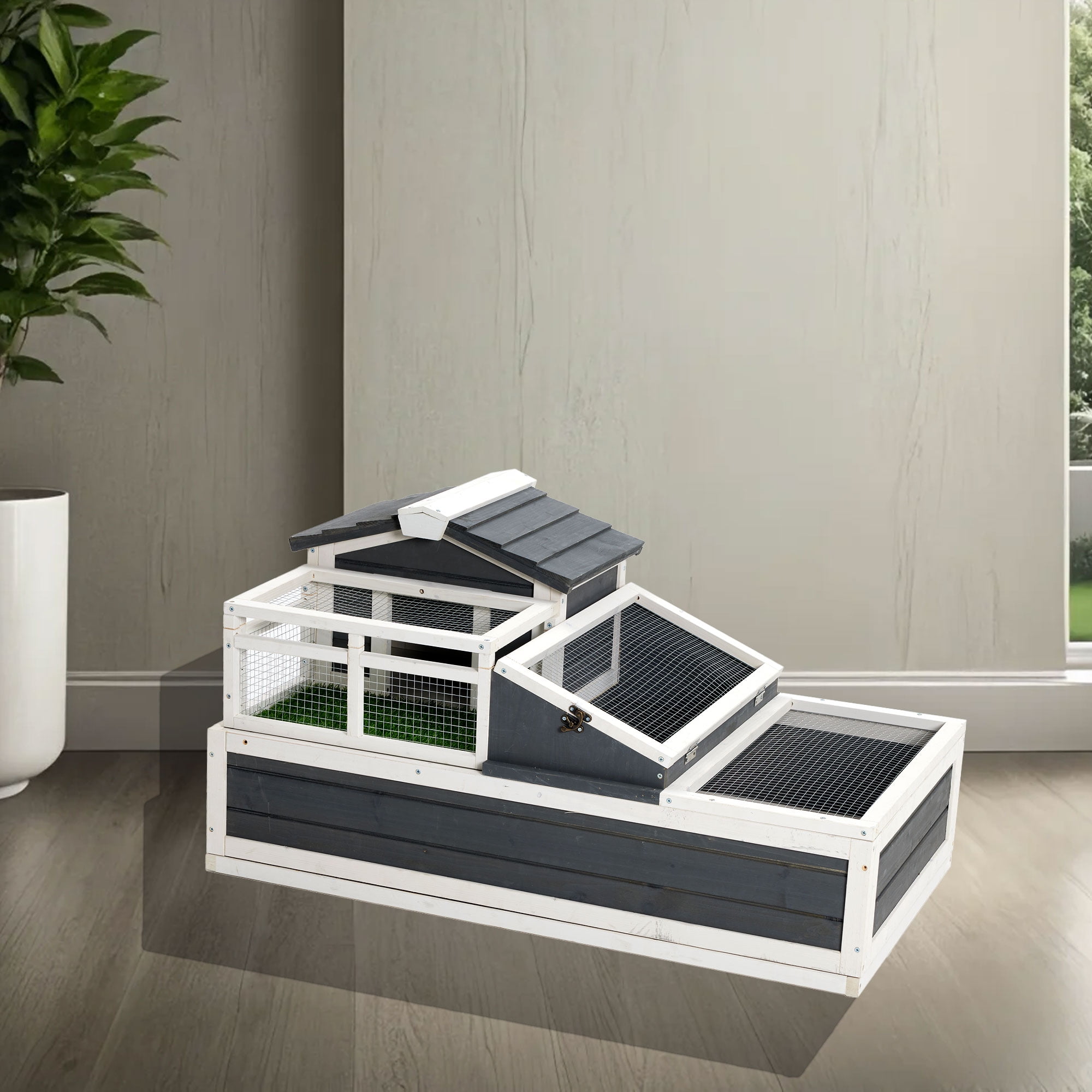 Cat Cage Large Feral Cat Shelter for Mulitiple Cats with Six Platforms ...