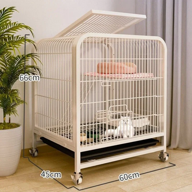 Cat Cage Villa Dog Pet Dog Cages House Leak-Proof Pan Metal Dog Crate ...