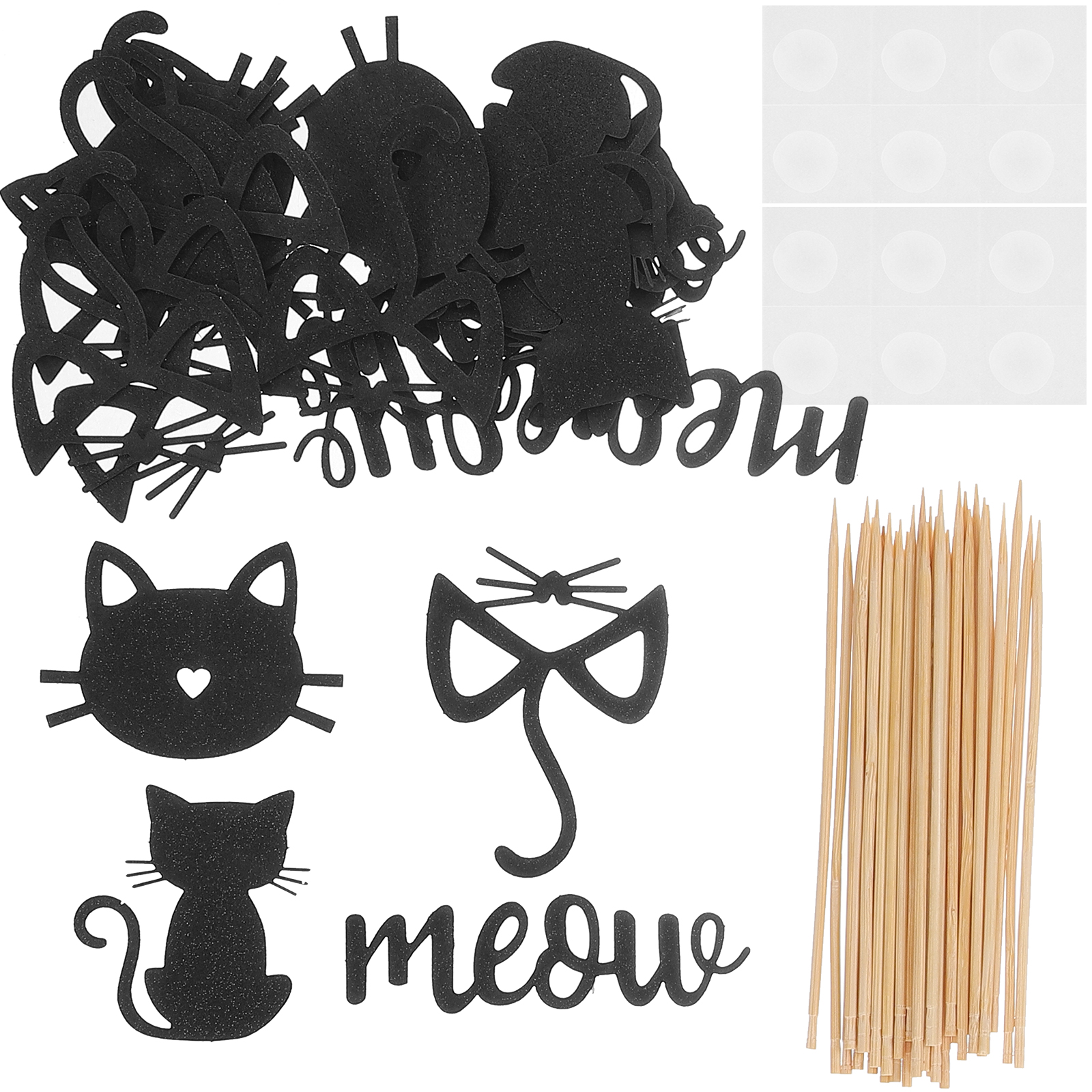 Cat Cake Insert Inserts Toothpick Ornament Ice Cream Decorations ...