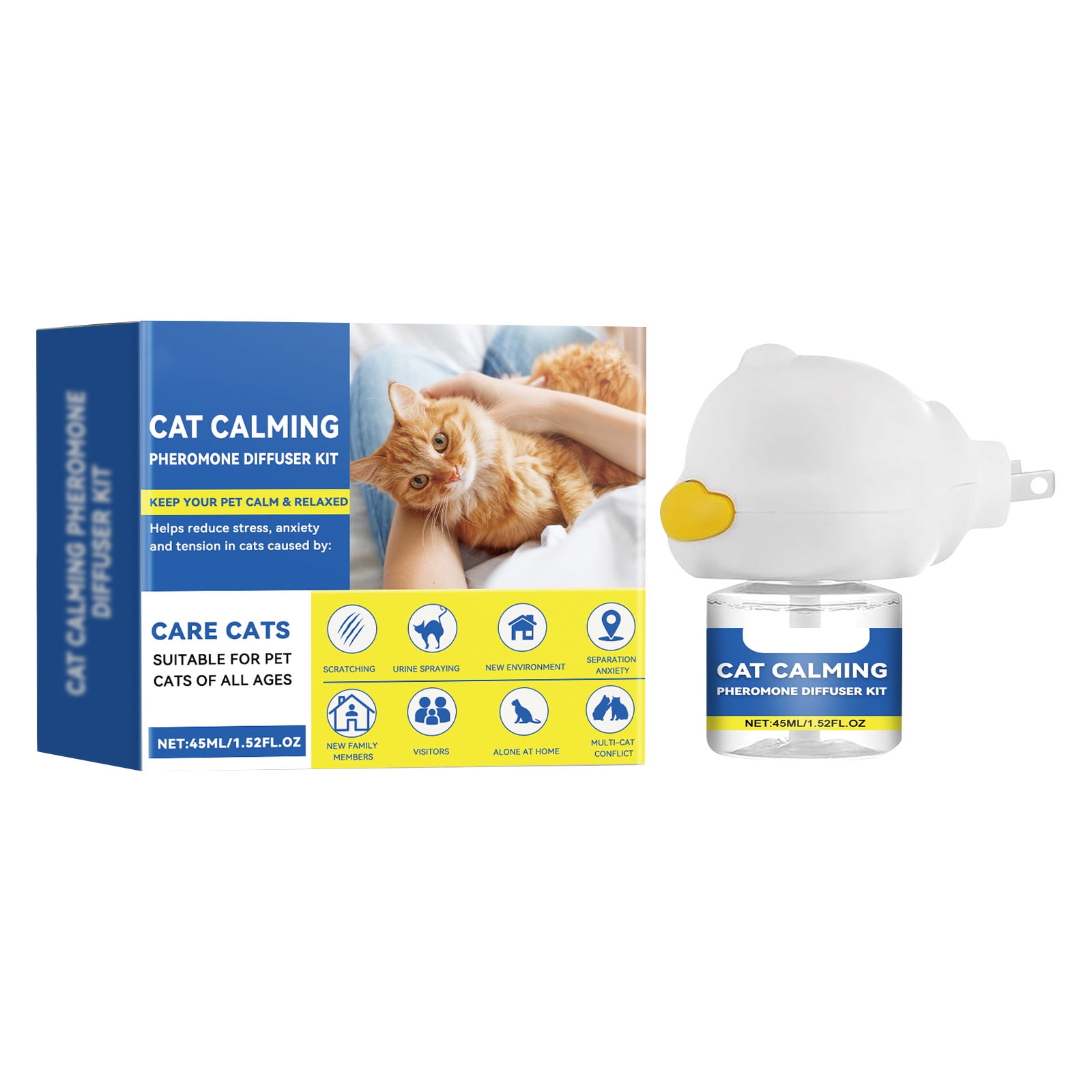 Cat Calming Diffuser Set Pet Cat Estrus Irritability Calming Liquid ...