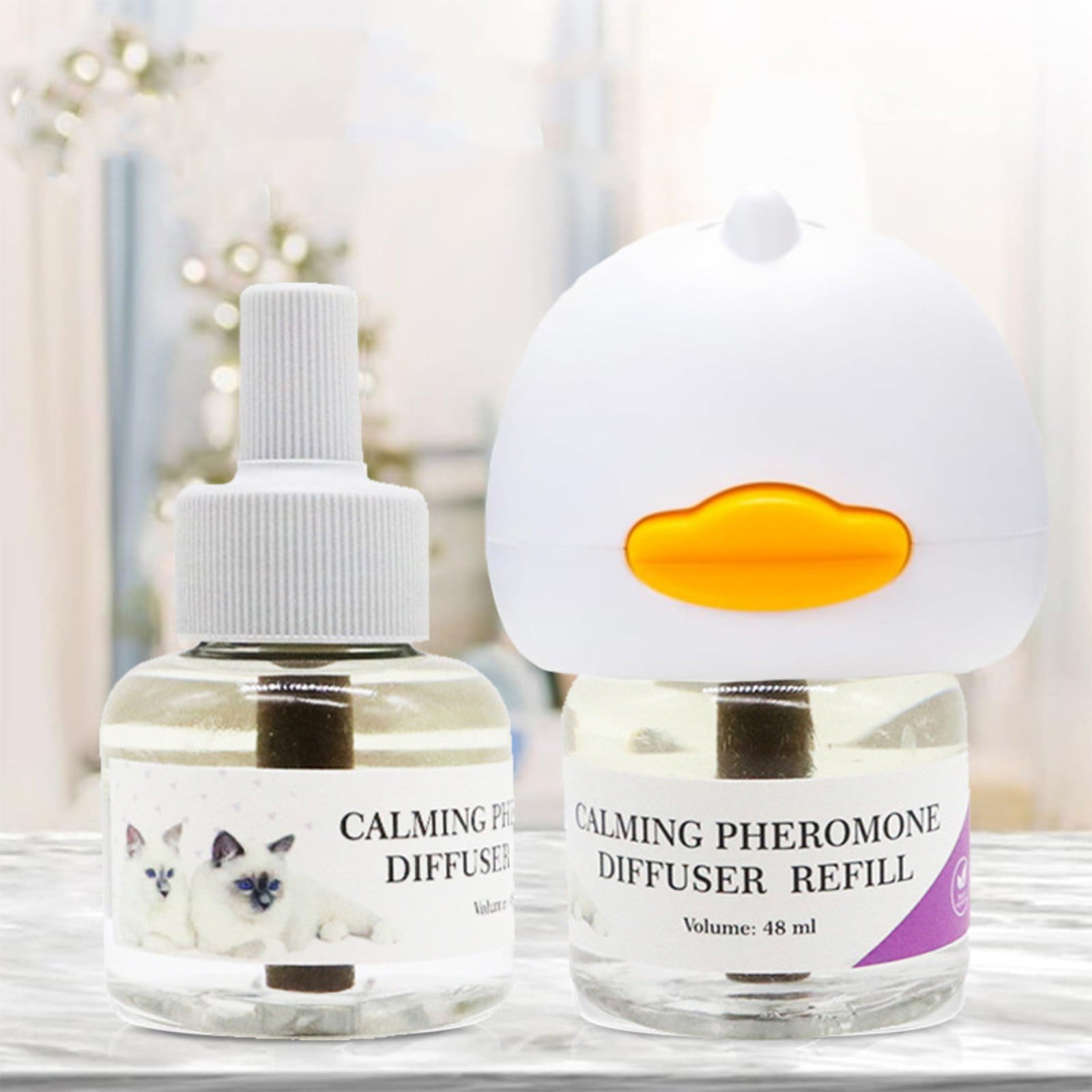 Cat Calming Pheromone Diffuser Kit with Soothing Liquid for Anxiety ...