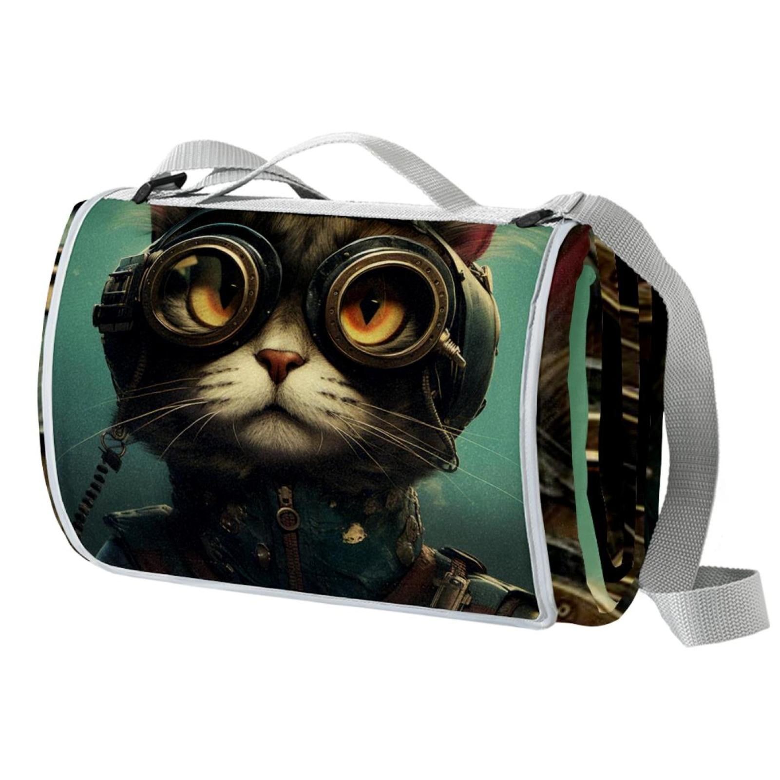 Cat Canvas Picnic Mat for Outdoor Activities - Waterproof and Portable ...