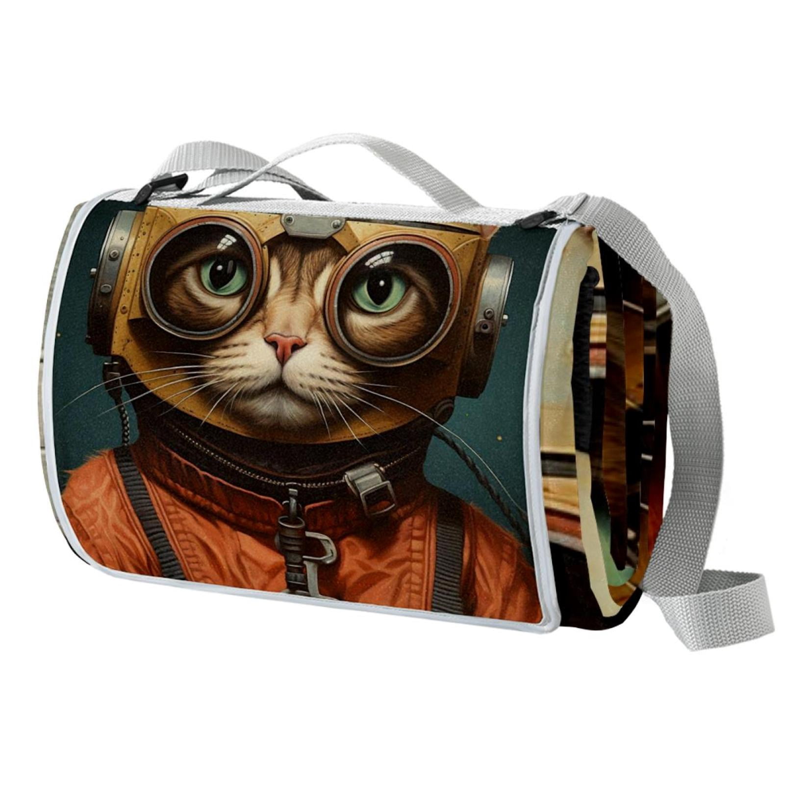 Cat Canvas Picnic Mat - Waterproof Outdoor Blanket for Camping, Beach ...