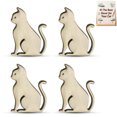 Cat Car Badge, 4PCS 3D Metal Funny Cats Car Sticker Emblem Badge Decals ...
