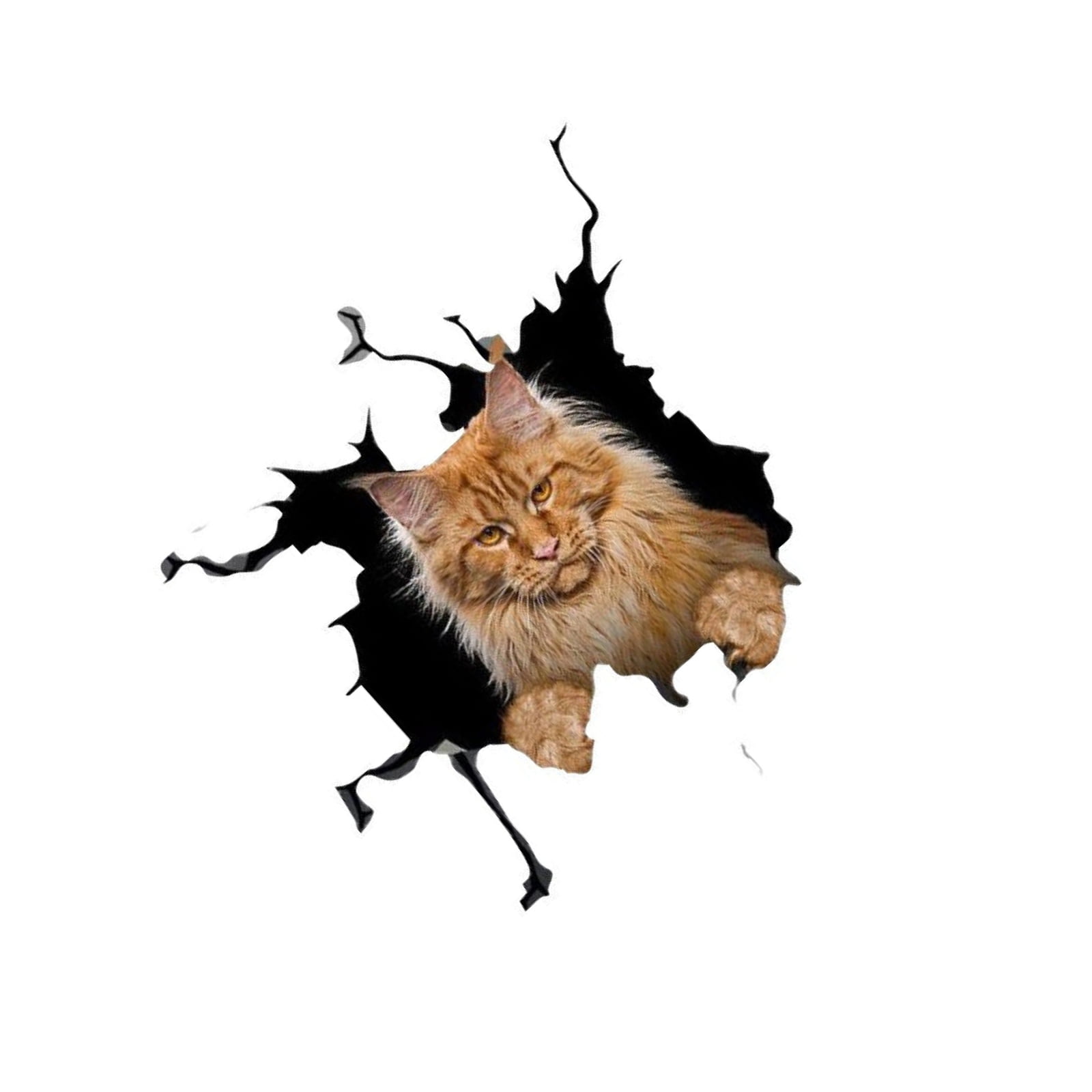 Cat Car Sticker Durable PVC Material, No Fading Car Exterior with a ...