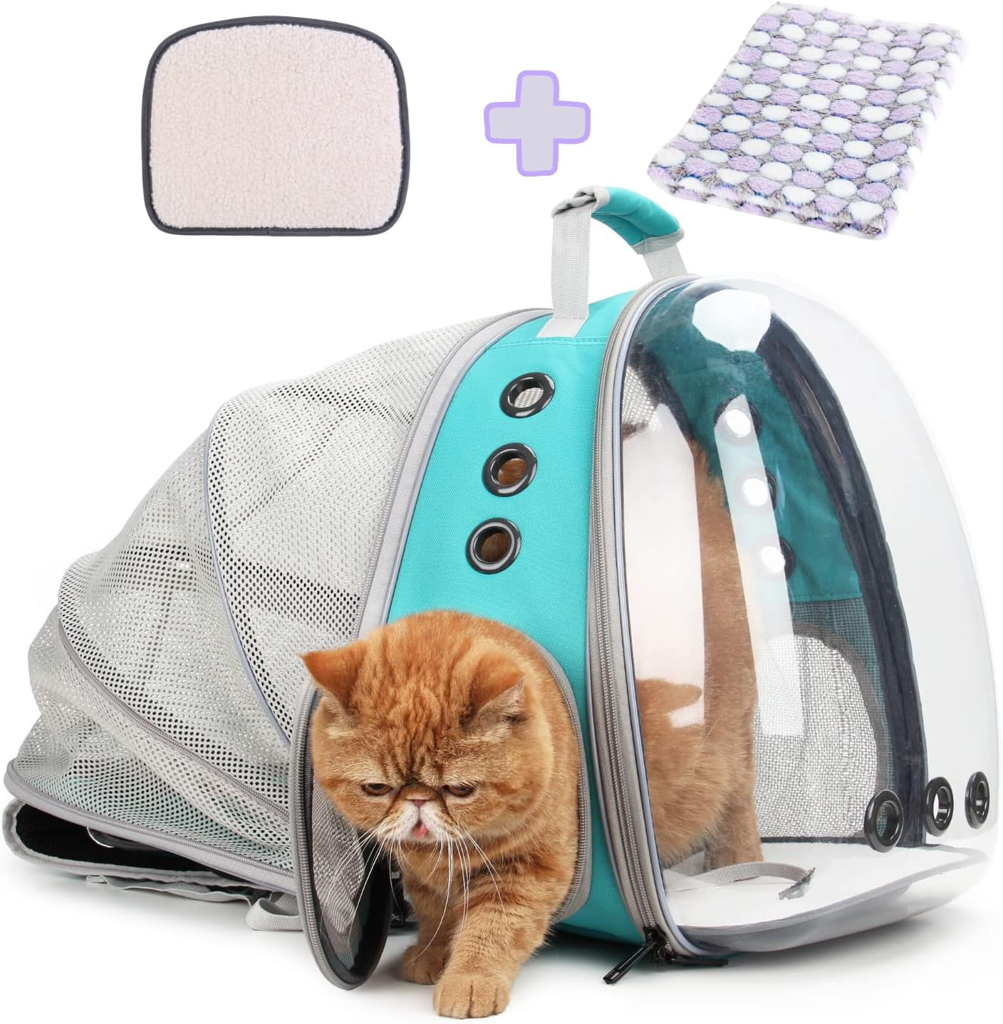 Cat Carrier Backpack, Bubble Expandable Backpack Carrier, Pets and ...